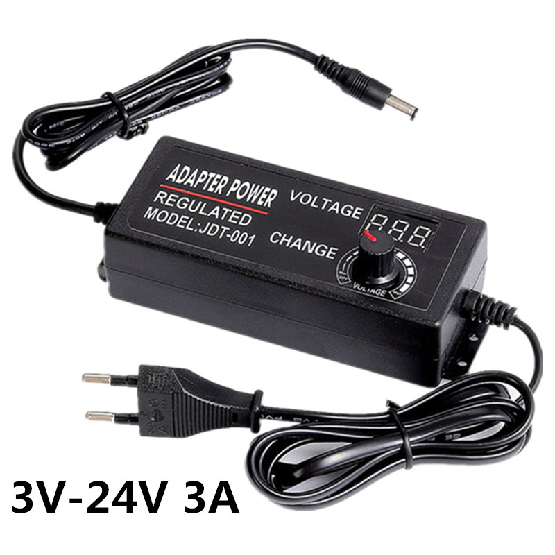 Adjustable AC To DC Power Supply 3V 5V 6V 9V 12V 15V 18V 24V 1A 2A 5A Power Supply Adapter ...
