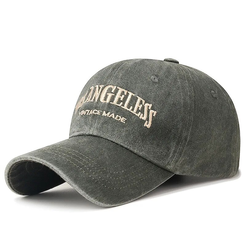 New Soft Top Washed Vintage Coated Cloth Cap Three-Dimensional ...