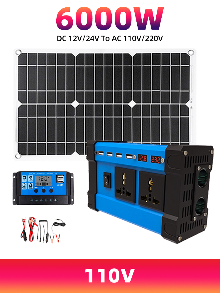 Solar System Combination Inverter Solar Panel Smart Charge and ...