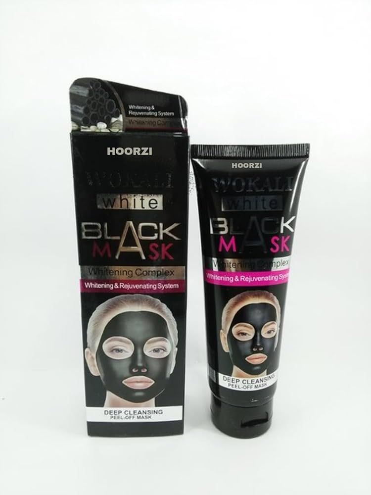 Wokali Whitening Complex Charcoal White Black Mask - 125ml | Daraz.lk