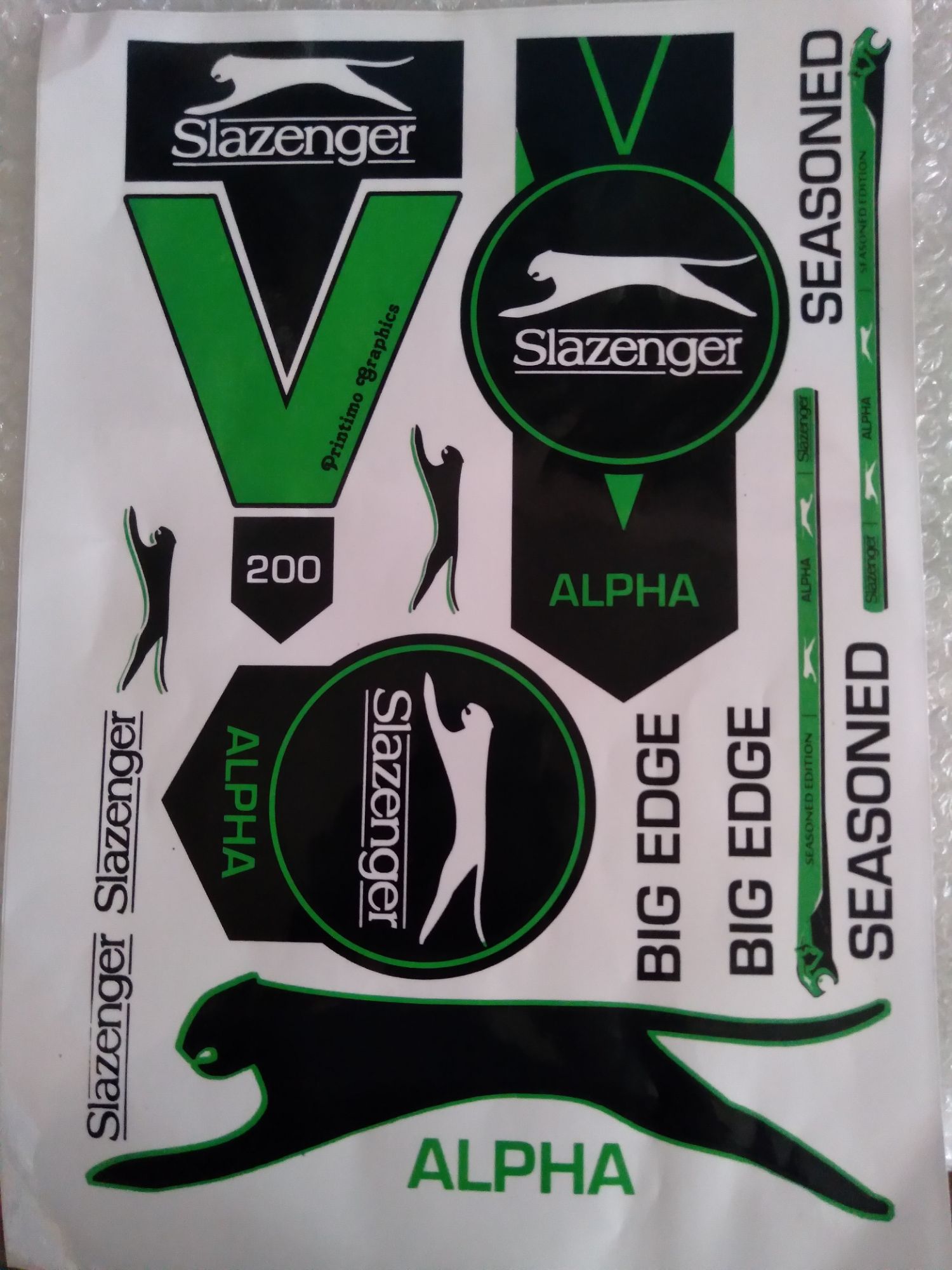 Original Leather Cricket Bat Stickers Embossed | Daraz.lk