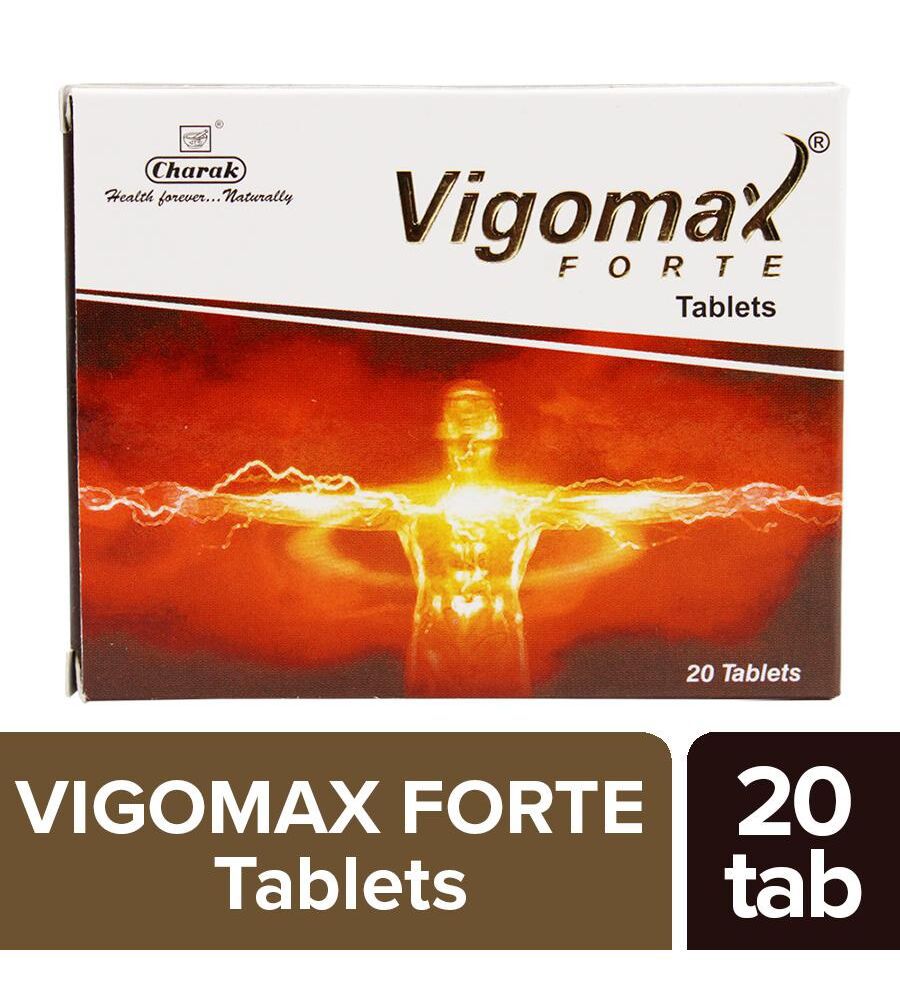 Charak Vigomax Forte Tablets 20s For Male Aids in the recovery of ...