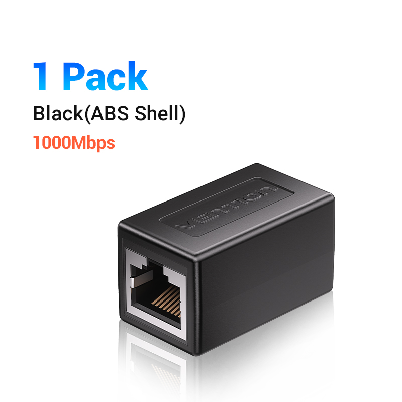 Vention RJ45 Connector Cat7/6/5e Ethernet Adapter Female to Female 8P8C ...