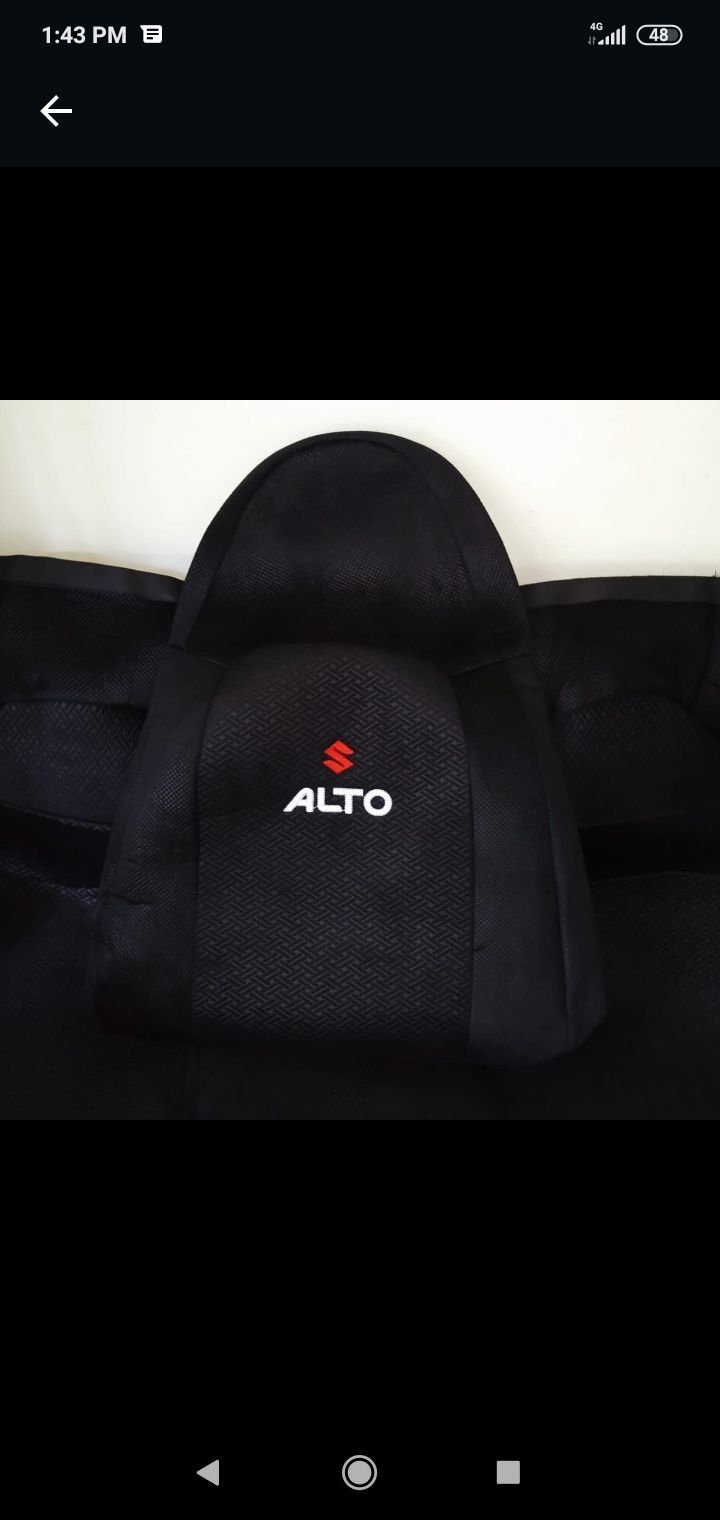 Suzuki Alto Seat Cover Full seat (Front and Back ) | Daraz.lk