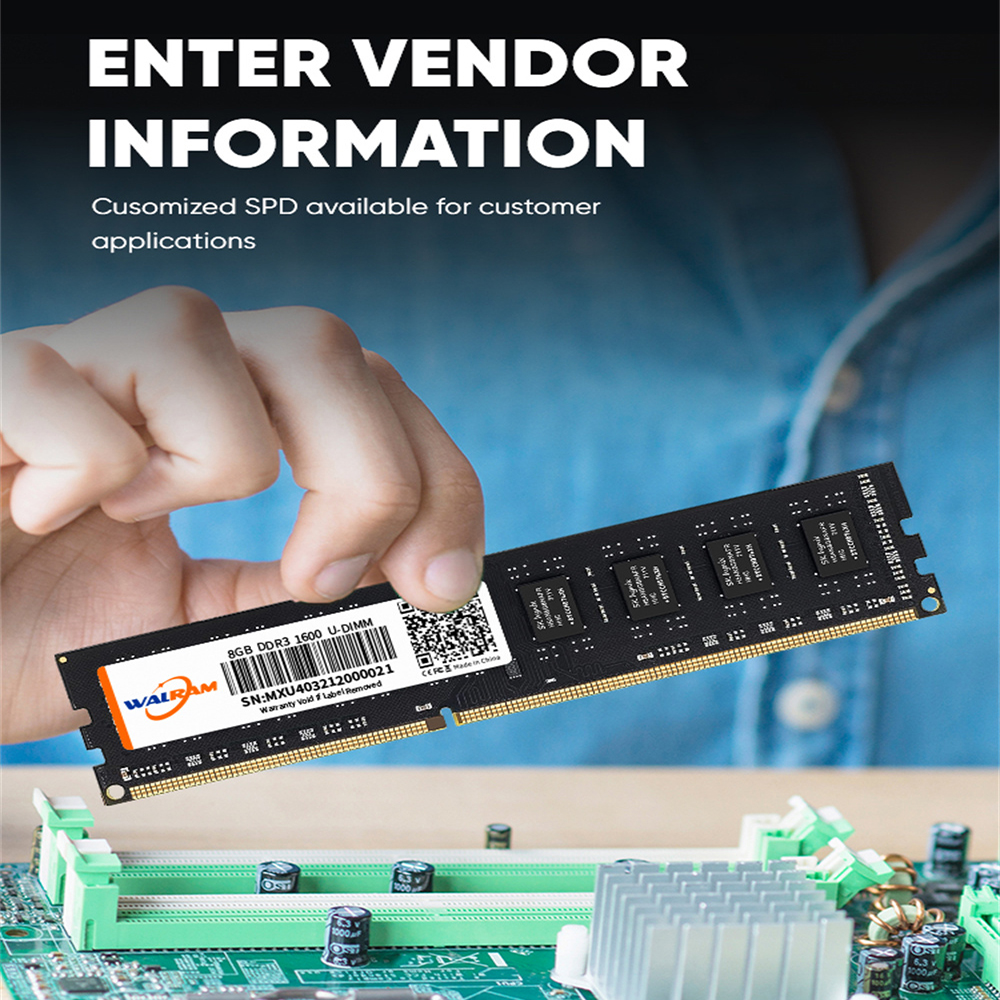 Walram DDR3 Memoria 8GB 4GB 1.5V 240pin 1600MHz PC3 Udimm DIMM Desktop ...