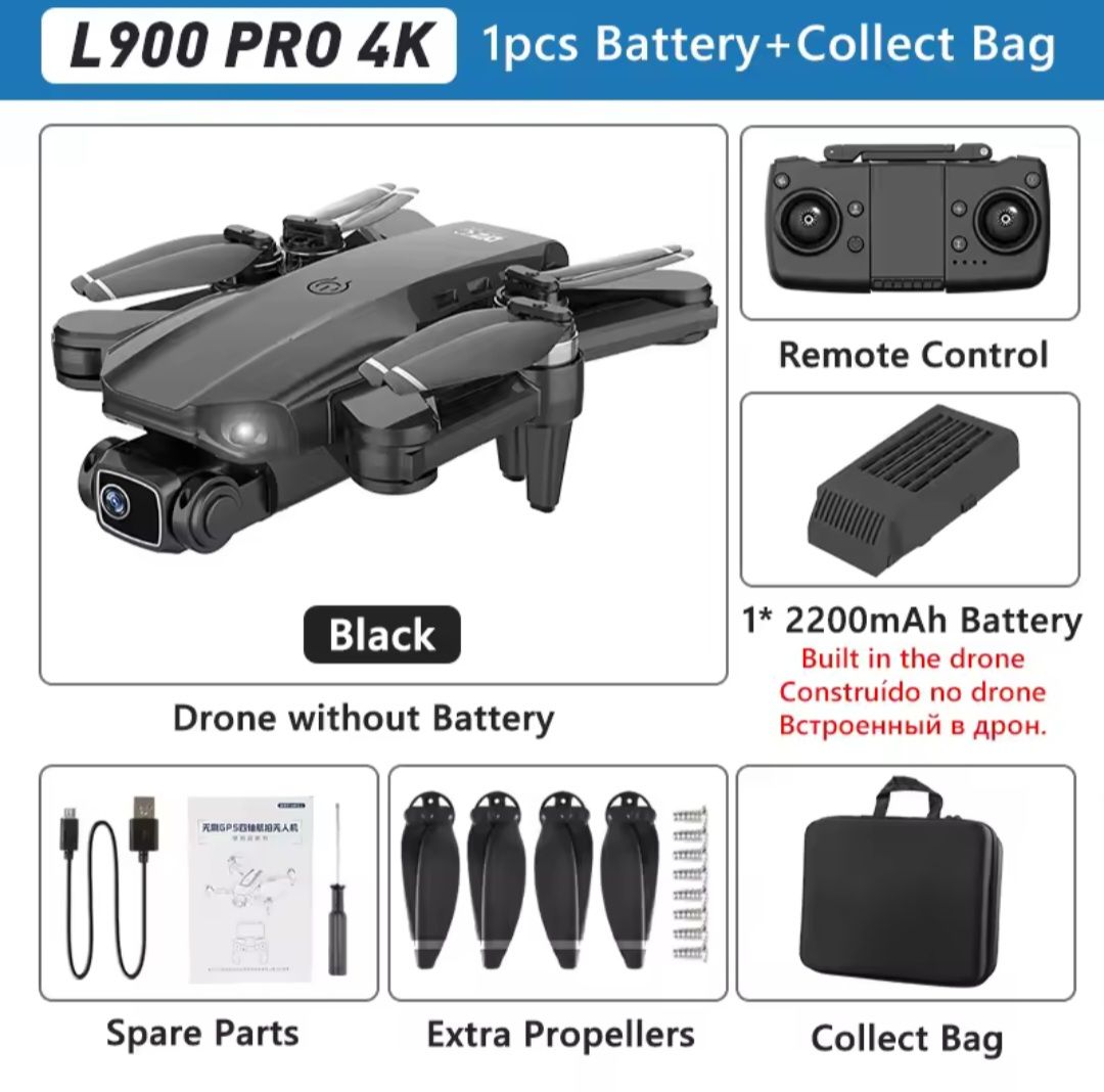 L900 pro drone 4K Professional 5G GPS HD Dual Camera Photography ...