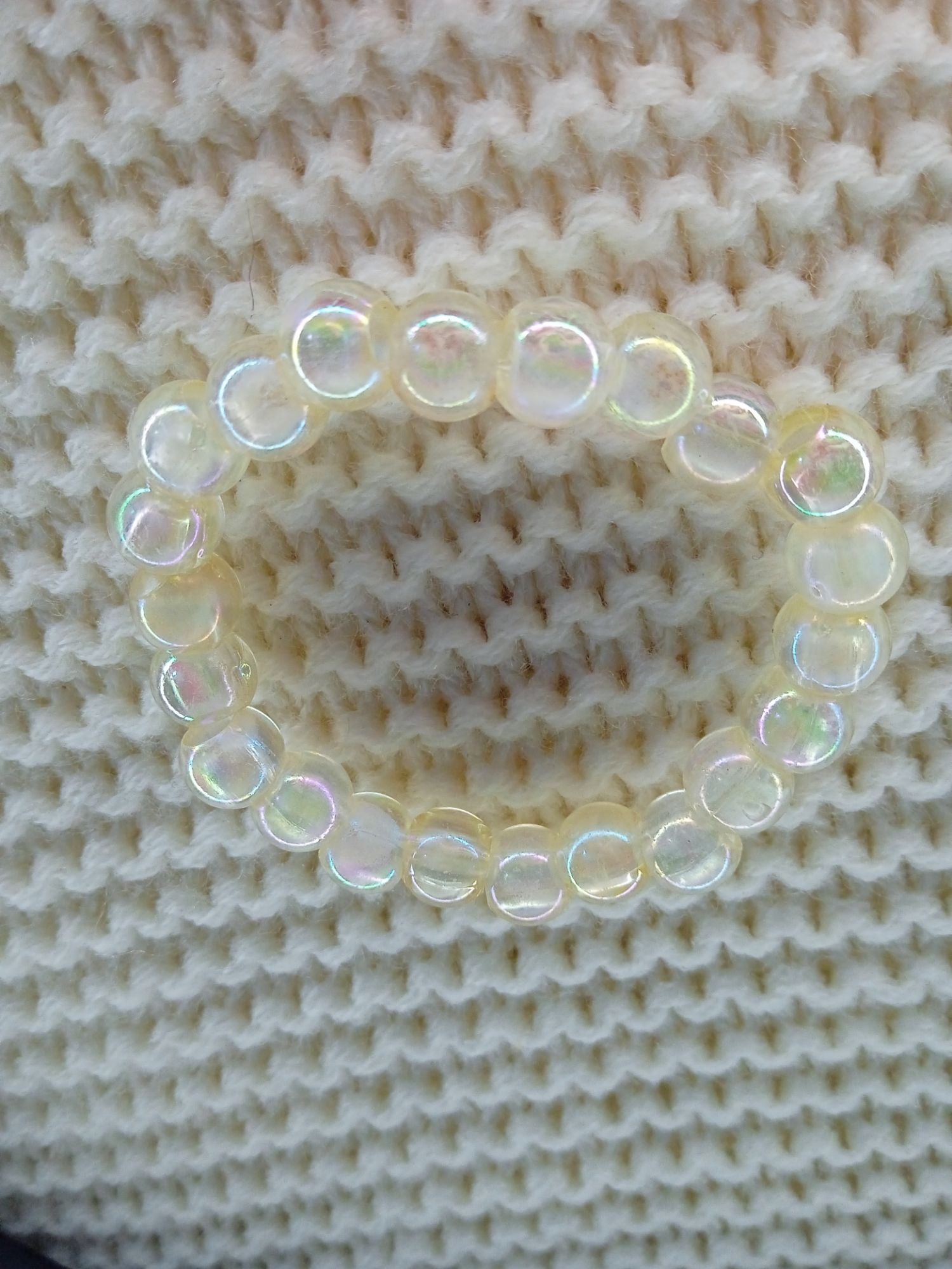 white crystal beautiful hand bead band , hand band , bracelet,unisex ...