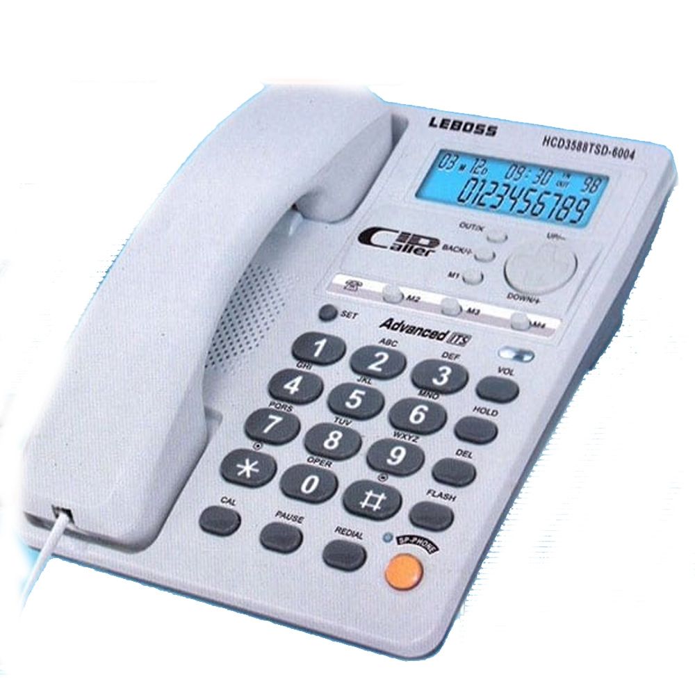 LEBOSS Caller ID Cored Telephone Clear Display Land aline Phone [ It's ...