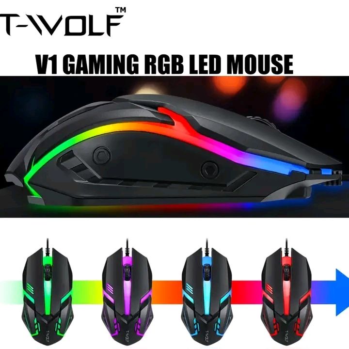 T wolf V1 RGB mouse | Daraz.lk