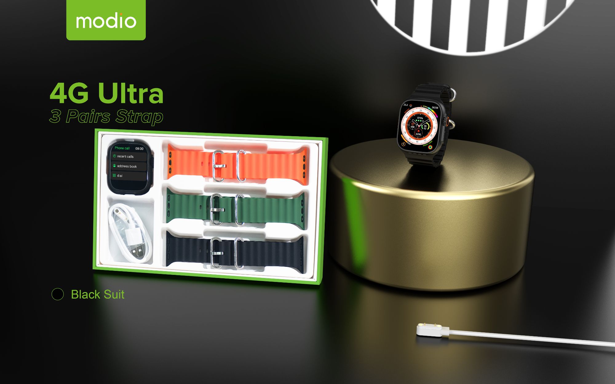 Modio 4G Ultra Android Smart Watch 4GB Ram 64GB Capacity | Daraz.lk