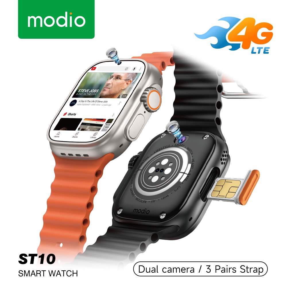 Modio ST10 Dual Camera Android Smart Watch with 03 Straps | Daraz.lk