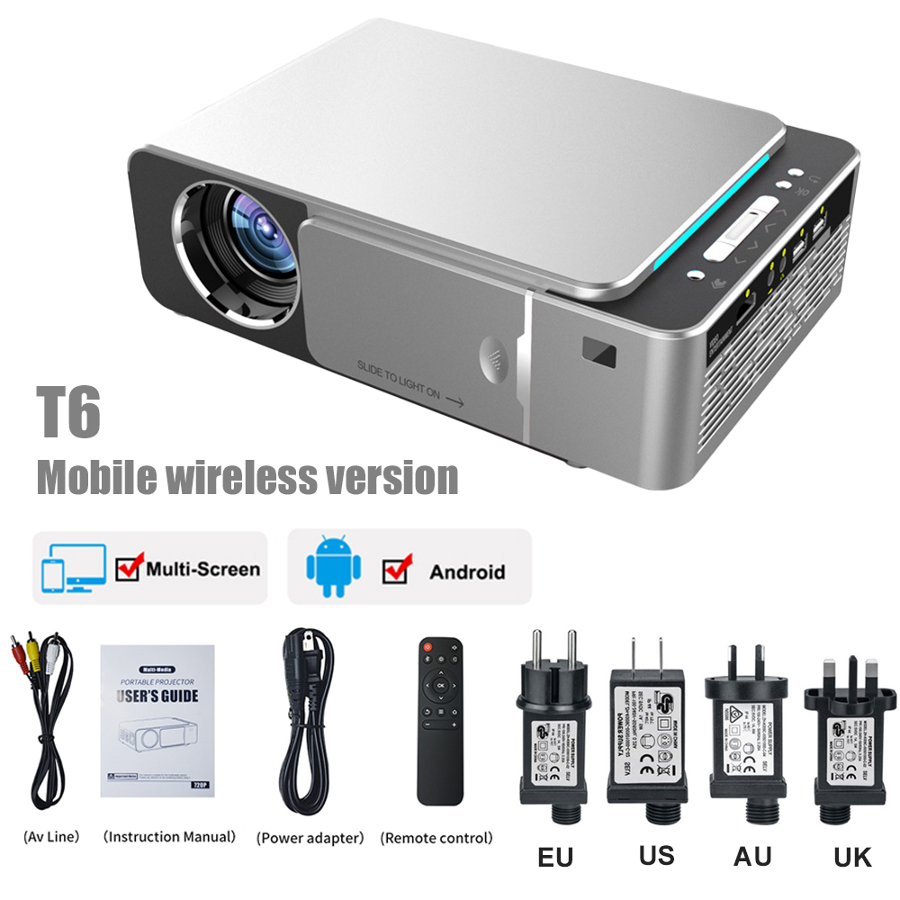 LED 4K Projector Home Smart WITFI Business Projection Theater Projector ...