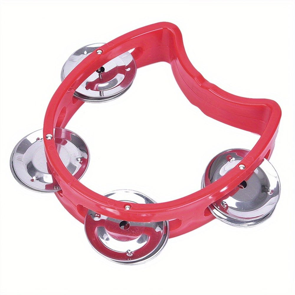 1pc Plastic Percussion Tambourine for Adults Hand Tambourine Musical ...
