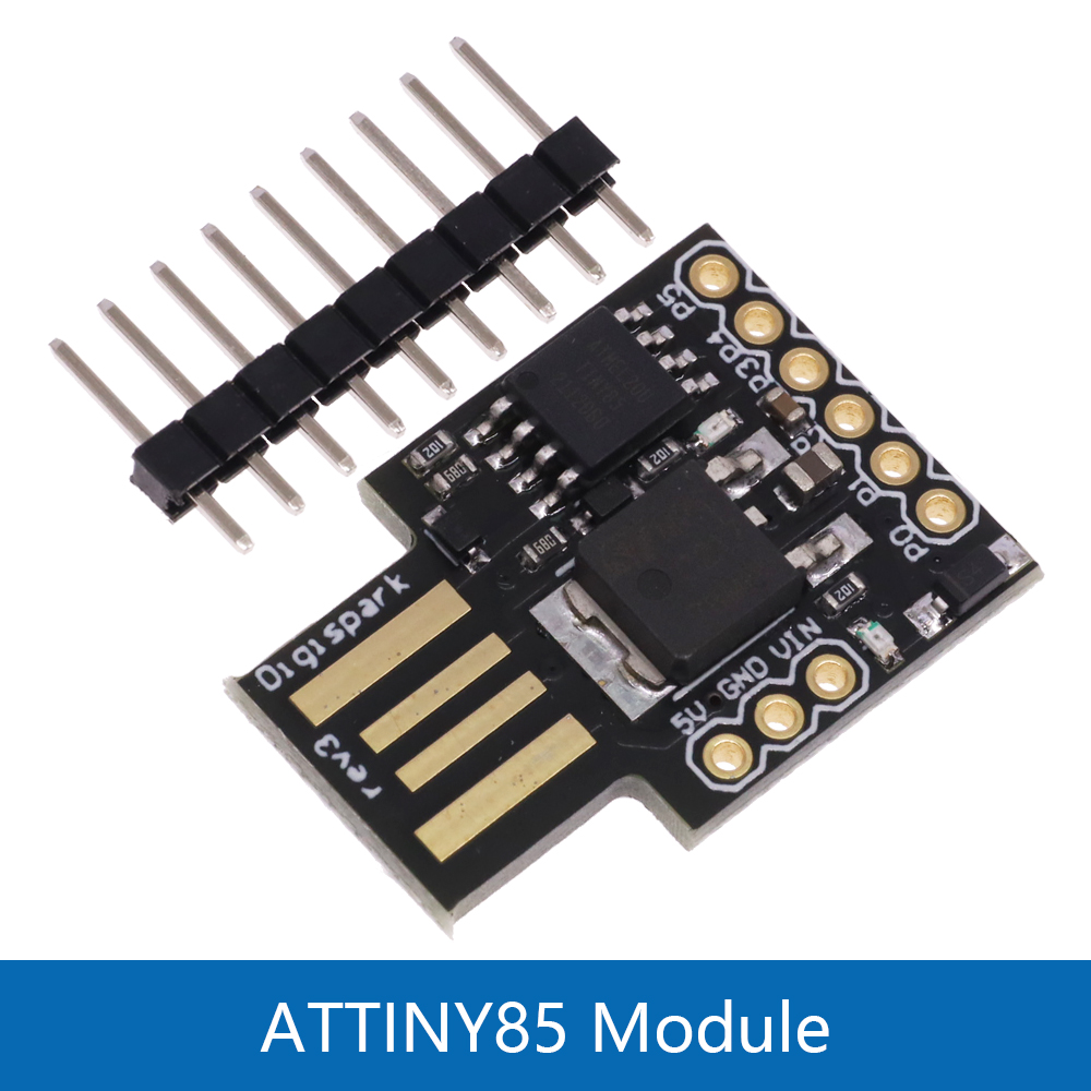 Blue Black TINY85 Digispark Kickstarter Micro Development Board ATTINY85 module for Arduino IIC ...