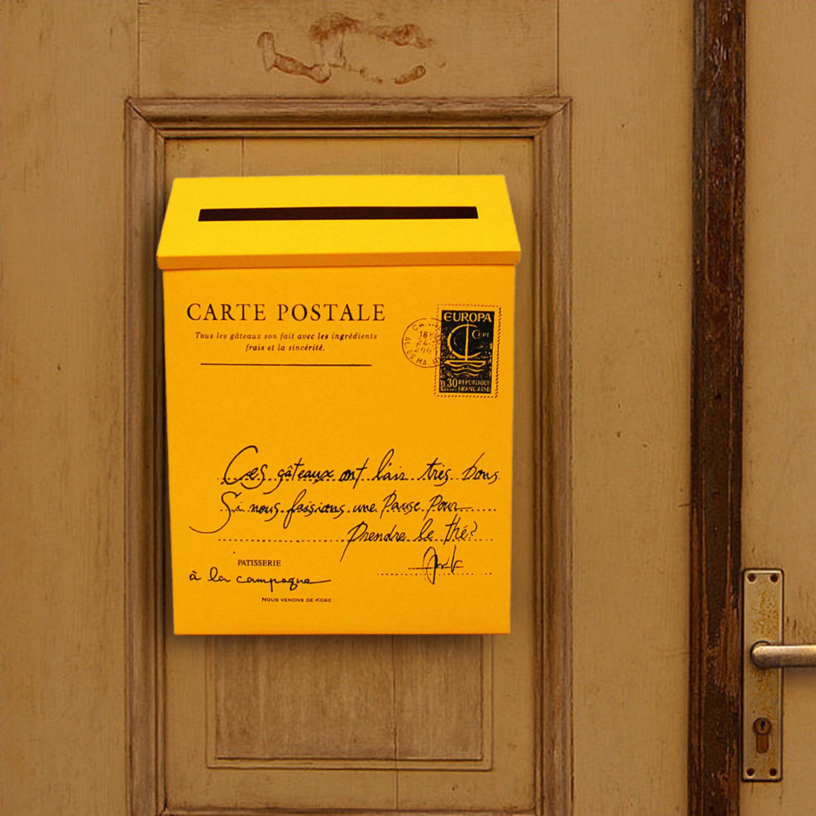 Wall Hanging Mail Box Newspaper Holder Box Letter Box Suggestion Box ...