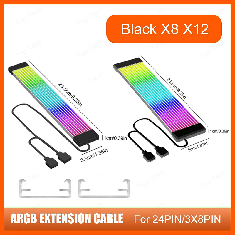 PC RGB Light Strip Suitable for PSU Cable PC RGB GPU Cable 5V 3Pin ARGB ...