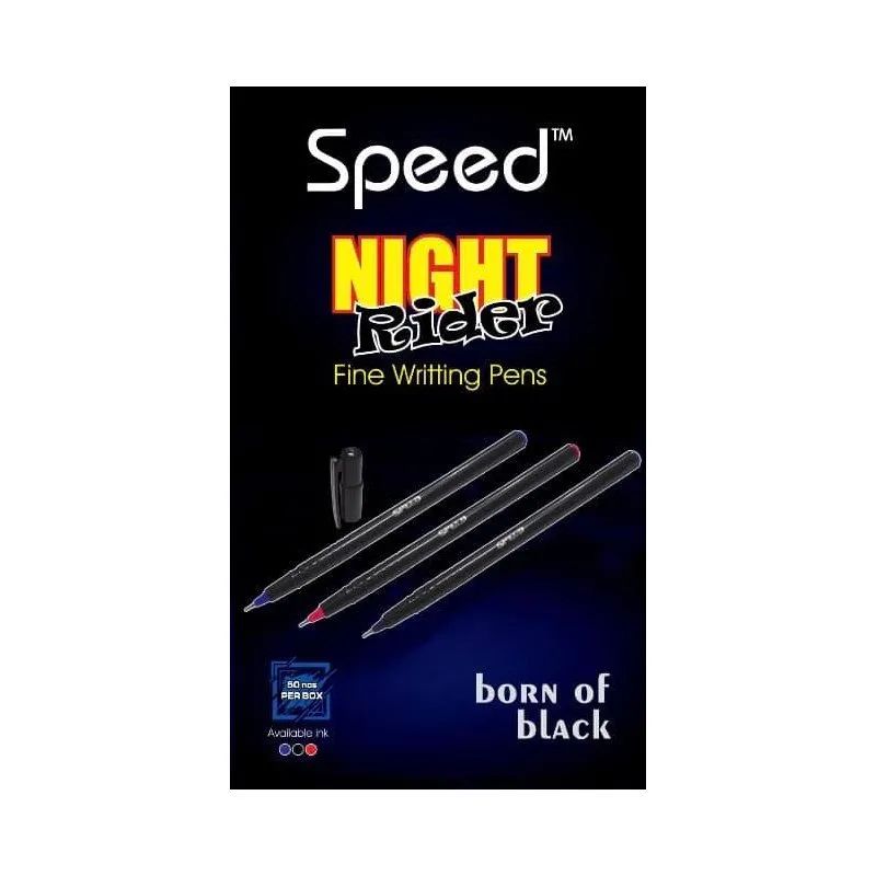 Speed Night Rider Blue ballpoint pens - 50 pens | Daraz.lk