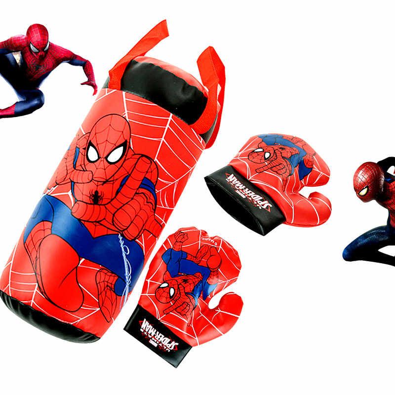 Kids Spiderman Punching Bag With Gloves | Daraz.lk