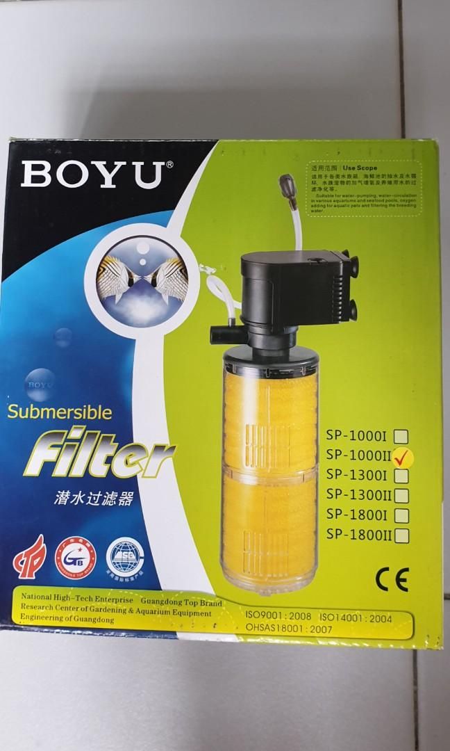 Boyu sp-1000 II Boyu Aquarium double filter Internal submersible pump ...