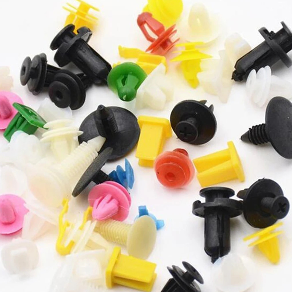 100/50 Pcs Car Clips Fastener Screws Bumper Interior Decoration Auto ...