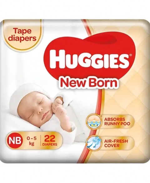 Huggies Newborn 22pcs (NB Baby Pasting) | Daraz.lk