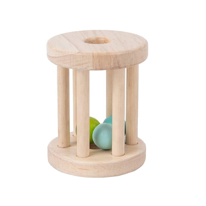 Baby Wood Rolling Cage Bell Coloful Rattles Mobiles Early Developmental ...