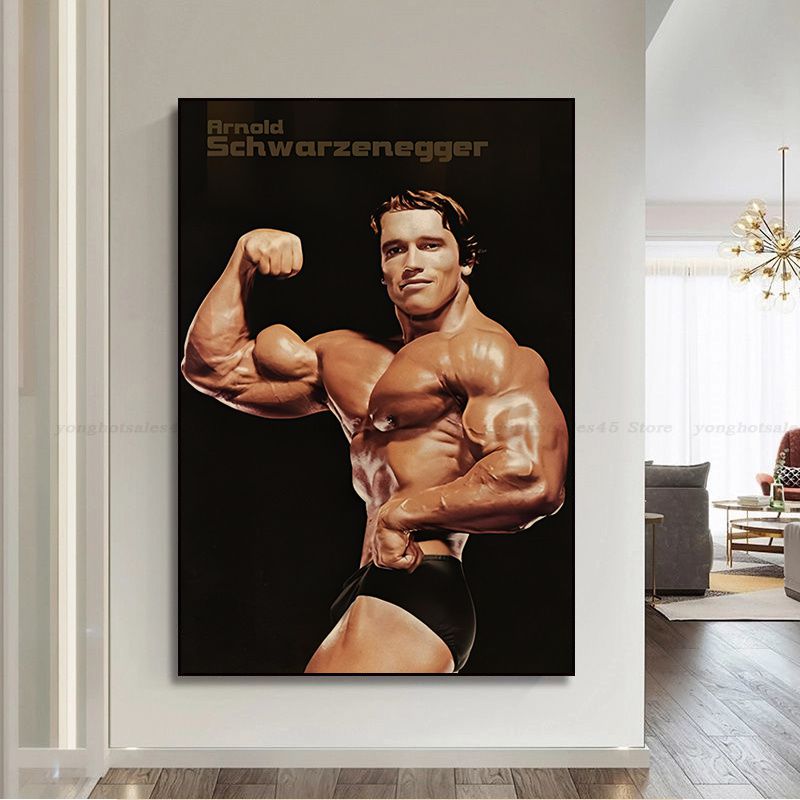 Arnold Schwarzenegger Bodybuilding Classic Anime Poster Kraft Paper ...