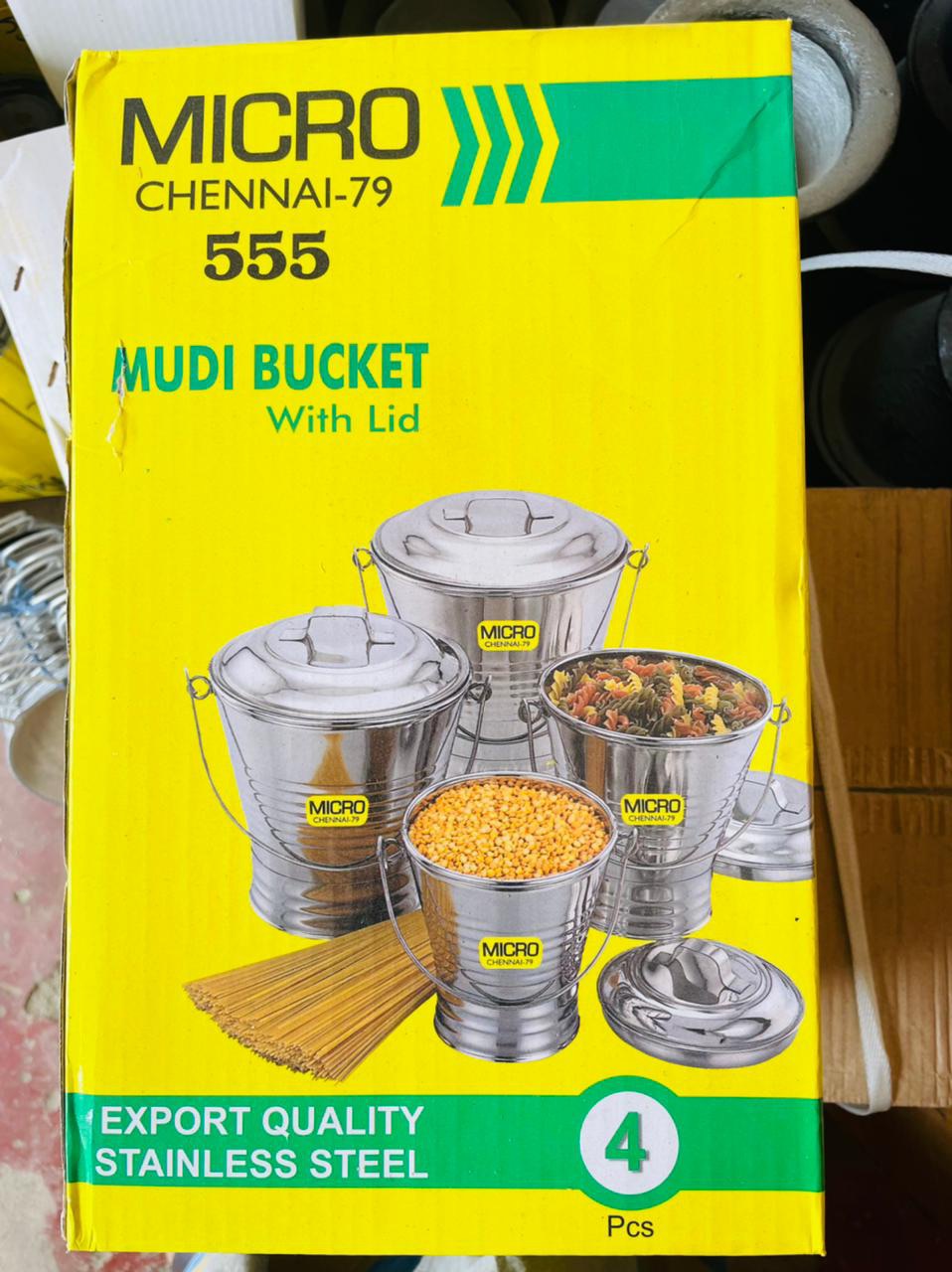 Stainless Steel Mudi Bucket 4 Pcs | Daraz.lk