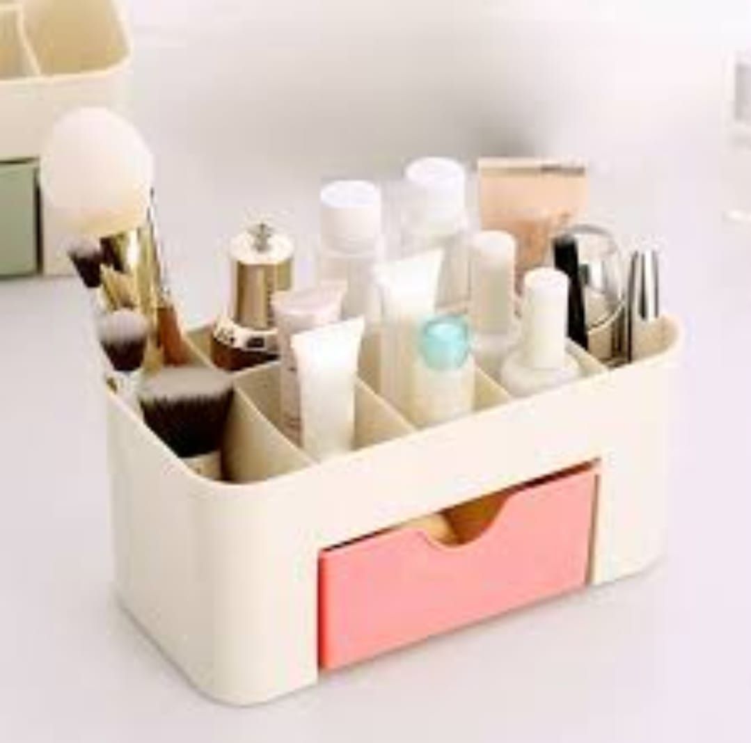 Storage Box Cosmetic Storage Box Desktop Plastic Storage Box | Daraz.lk