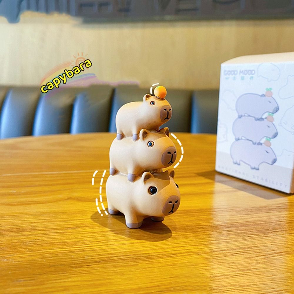 Capybara Model Figure Capybara Resin Ornaments for Women Creative Trend ...