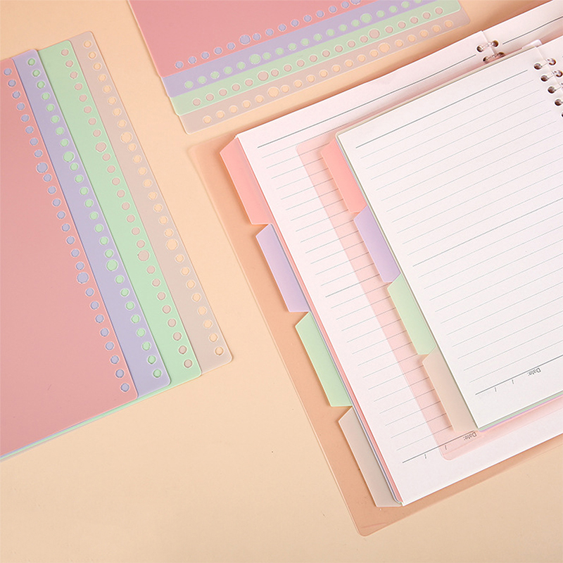 4 Pcs Colorful Separator Sheets A5 File Dividers Paper Dividers Loose ...