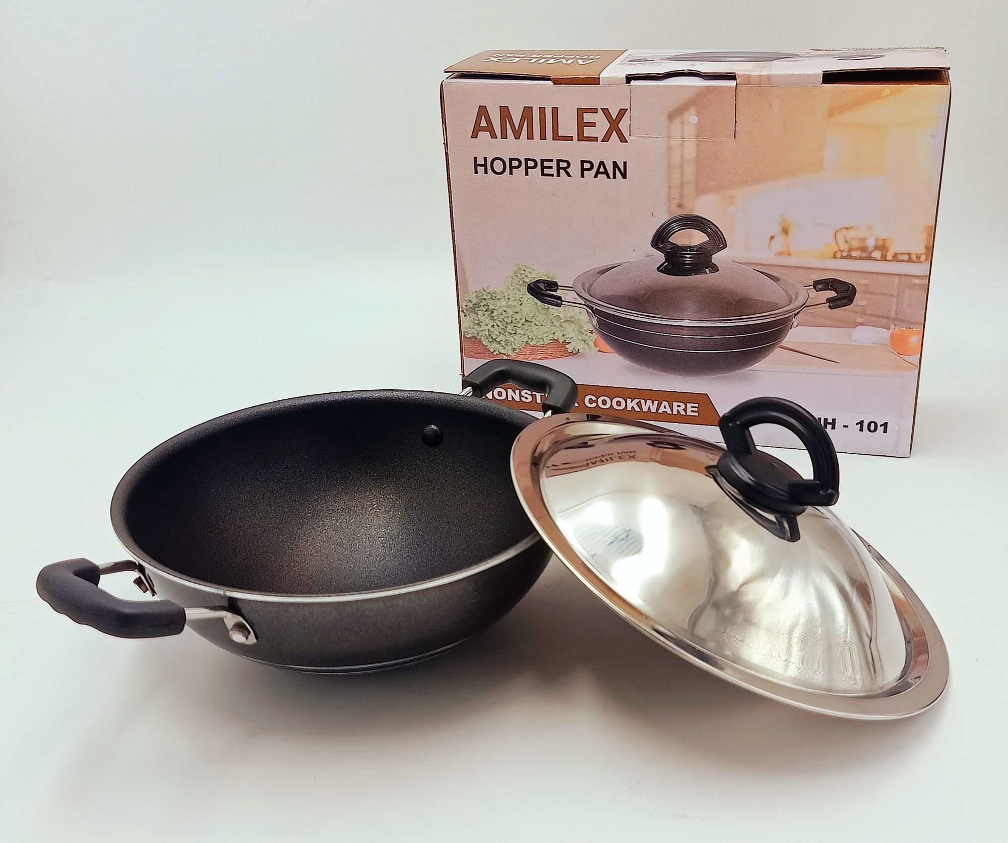 Non stick Hopper pan Brand Amilex ANH-101 | Daraz.lk