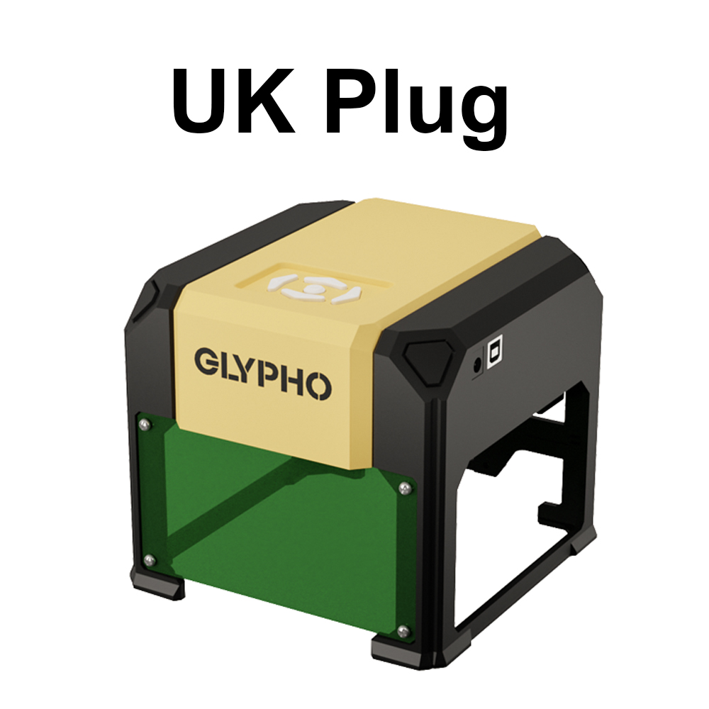 GLYPHO Laser Engraver Machine 3000mW CNC Highly Accurate Portable 80mm ...