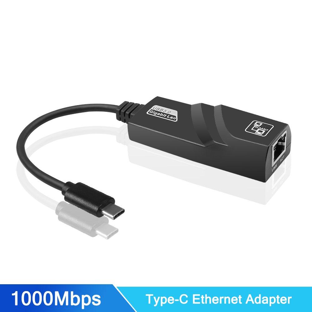 10/100/1000Mbps USB 3.0 Wired Network Card USB to RJ45 Type C to RJ45 ...