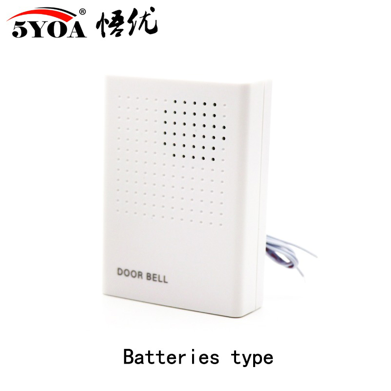 Doorbell Ringer Electronic Wire Wired Batteries Door Bell Ding-Dong Dry ...