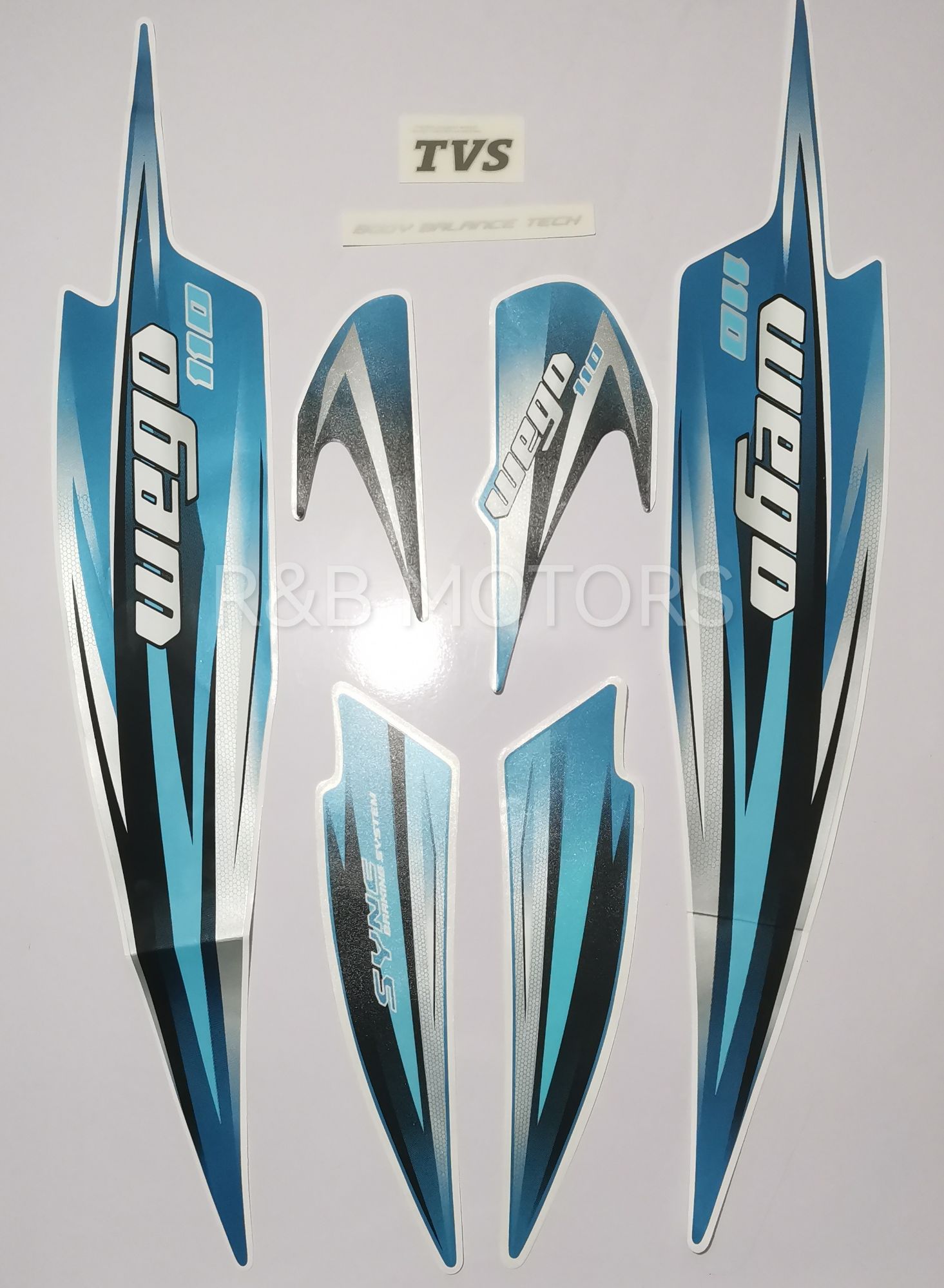 Tvs Wego Blue Bike Full Sticker Kit | Daraz.lk