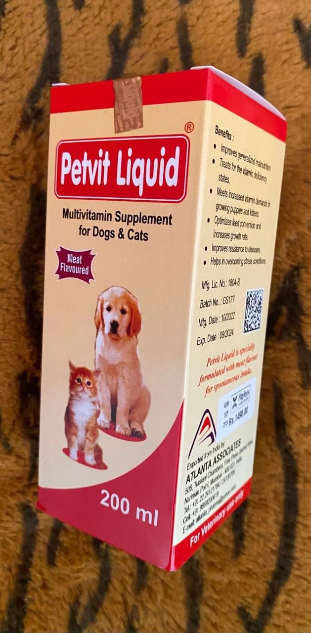 Petvit Liquid Multivitamin Syrup for Dog 200ml | Daraz.lk
