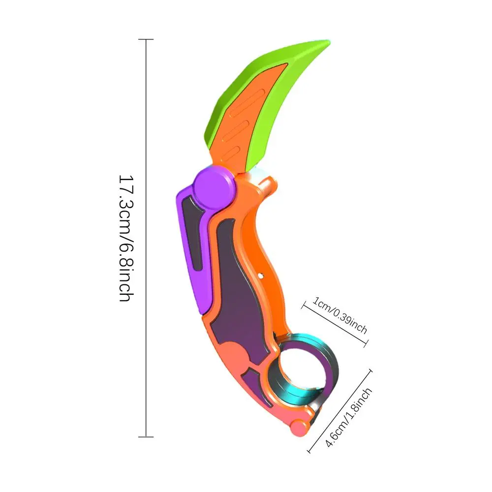 3D Printed Gravity Claw Knife Toy Stress Relief Butterfly Fidget Hand ...
