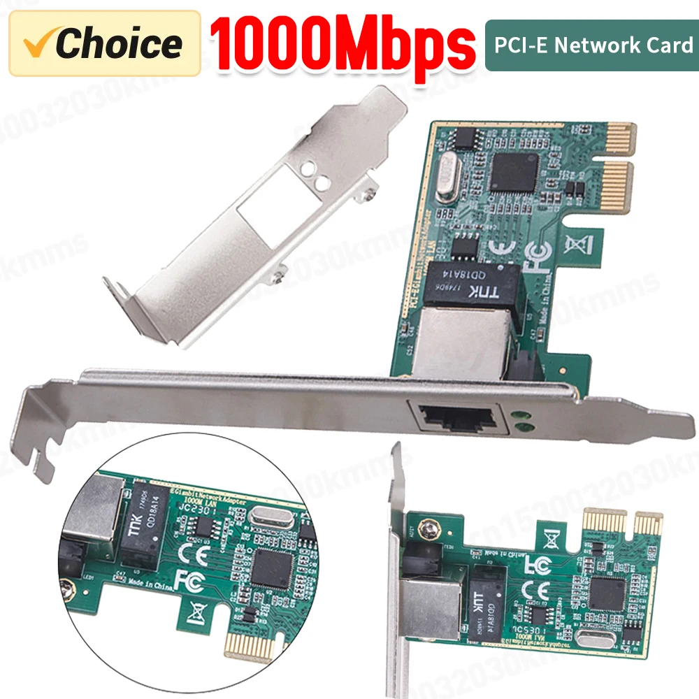 10M/100M/1000Mbps Network Card Gigabit Ethernet PCI Express Network Card RJ45 LAN Adapter PCI-E ...