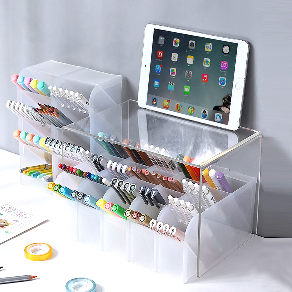 Oblique Insertion Type Stand For Pen Desktop Shelf Organizer For ...