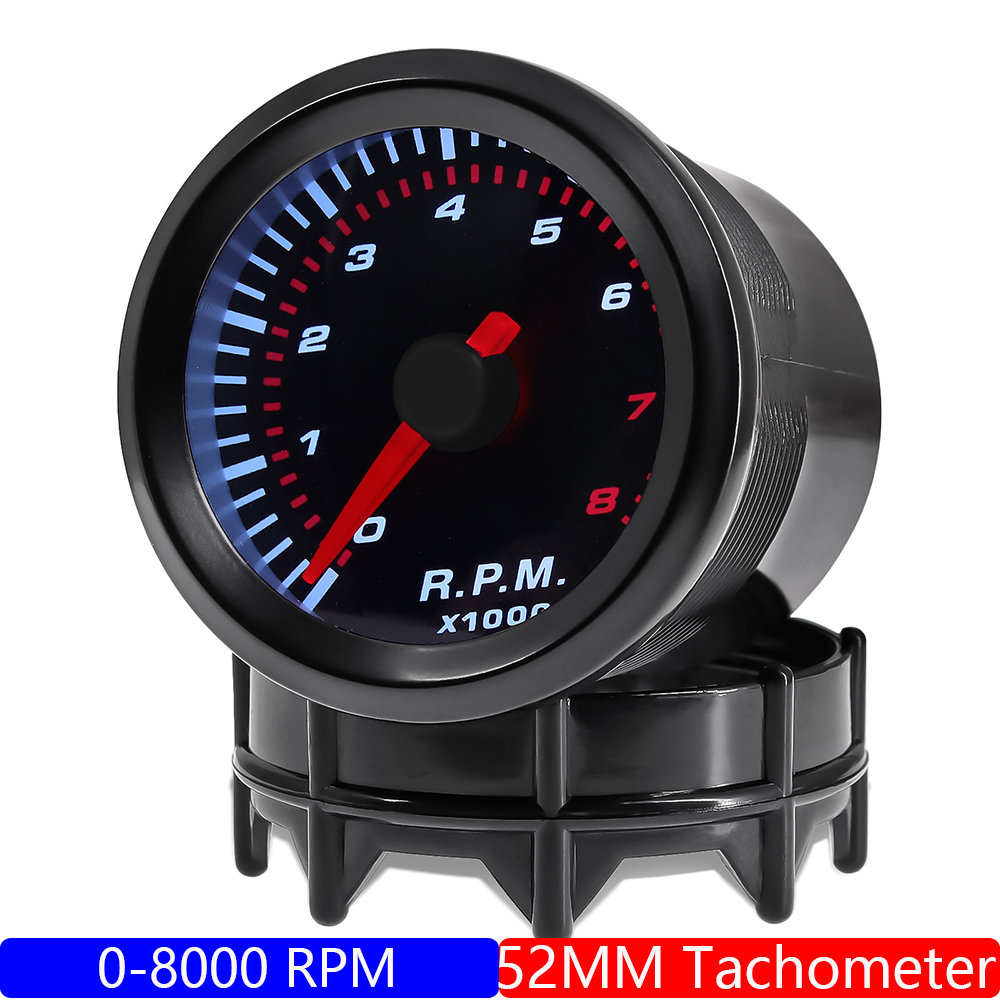 Universal Gasoline Car 2" 52MM Tachometer/Water Temperature/Oil Temp ...