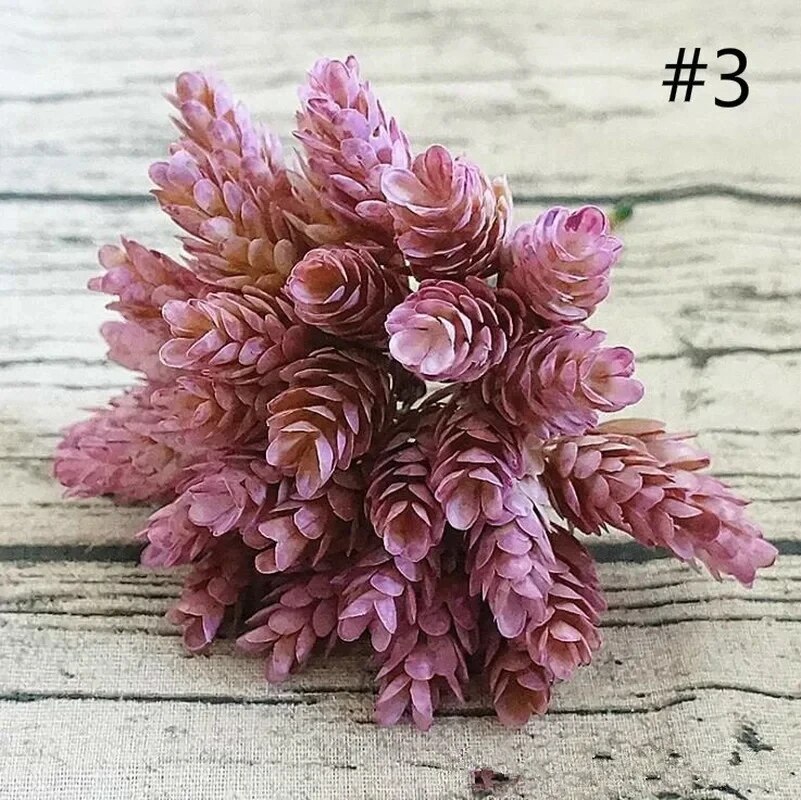 30 Heads Artificial Small Pineapple Plastic Tree Leaves Flores Fake ...
