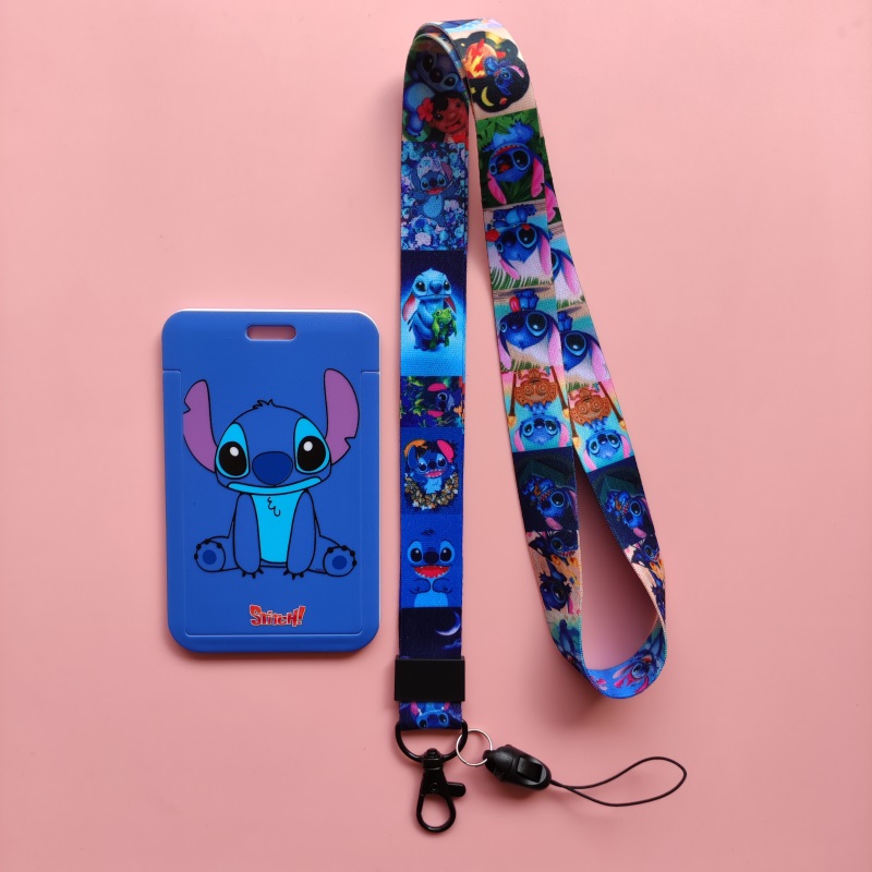 Disney Stitch ID Name Card Covers ID Card Holder Students Bus Card Case ...