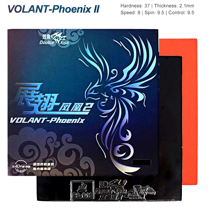 DOUBLE FISH VOLANT-Pheonix Table Tennis Rubber for Loop with Fast ...