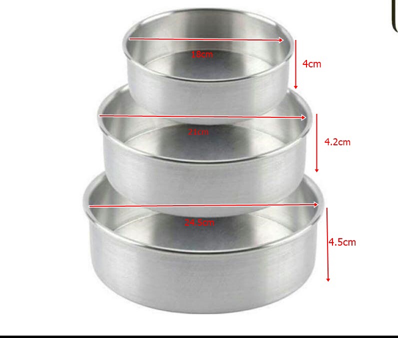 3 In 1 Cake Tray 1KG set / baking cake tray / 3 in 1 | Daraz.lk
