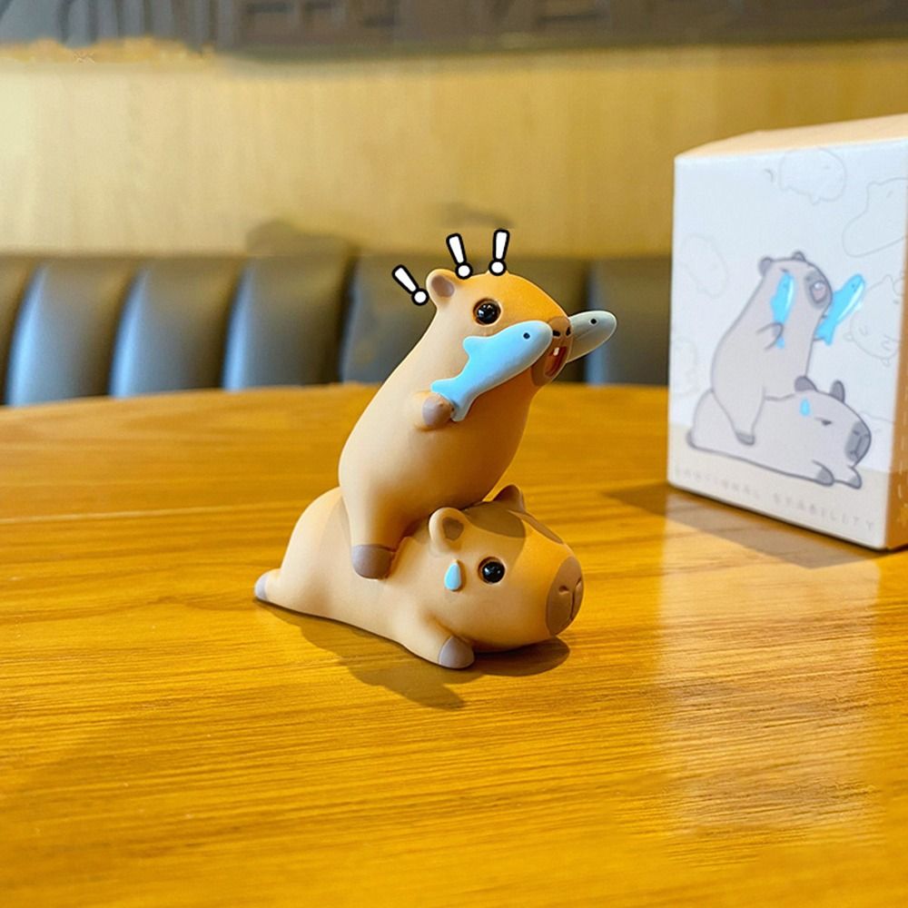 Capybara Model Figure Capybara Resin Ornaments for Women Creative Trend ...