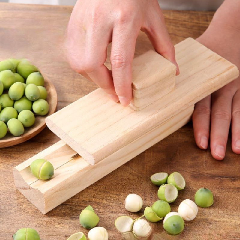 Chestnut can opener, solid wood peeler, raw chestnut, lotus seed ...