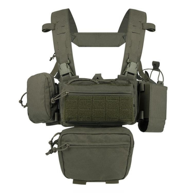 YAKEDA Tactical Chest Rig with 5.56/7.62 Magazine Pouch Holder, Pistol ...