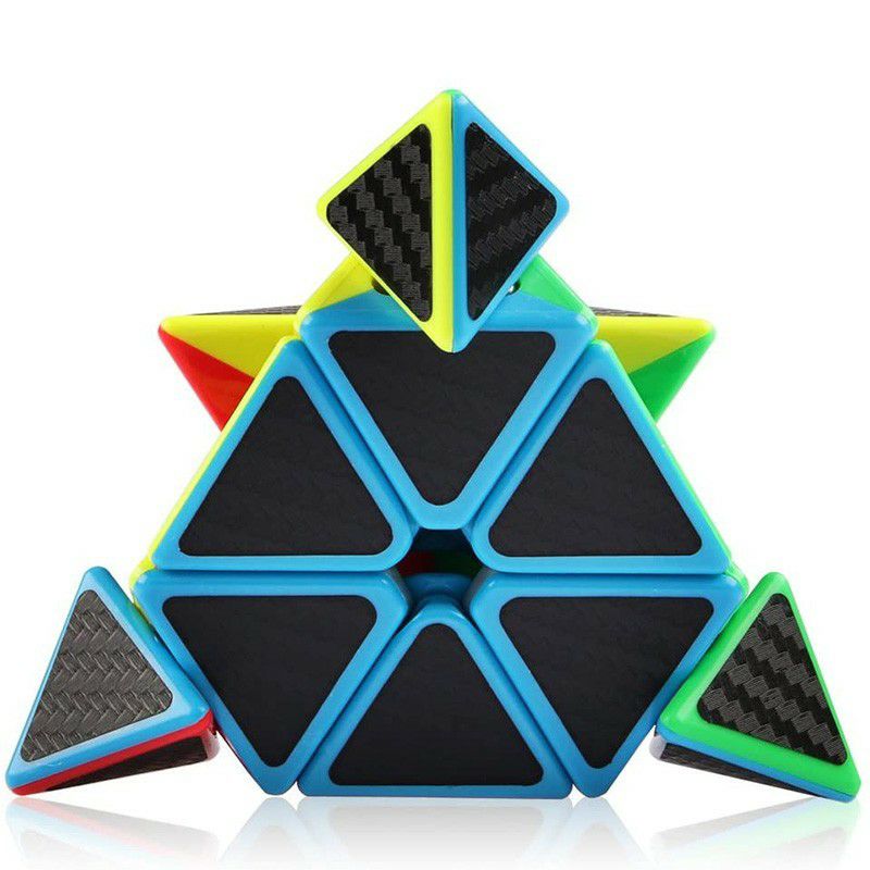 Carbon Fiber Sticker Rubik Cube - 3 by 3 Smooth Rubik Magic Cube | Daraz.lk