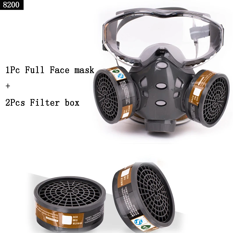 Protective Anti Bacteria Dust Safety Half Full Face Gas Mask With ...